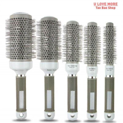 6 Size Hair Brush Nano Hairbrush Thermal Ceramic Ion Round B