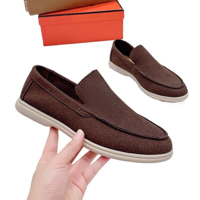 Classic Loafers Mens Frosted Lazy Shoes Driving Flat Casual