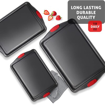 Cookie Baking Sheet Set Baking Pan Nonstick Kitchen Bakeware