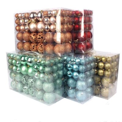 0236Christmas Balls 3-6cm 100pcs /Set Christmas Baubles Orna