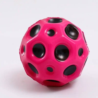 Useful Hole Galaxy Soft Bouncy Ball Anti-fall Moon Shape Por