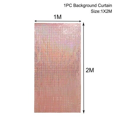 Party Background Curtain Sequin Backdrop Wedding Decor Baby
