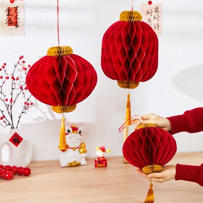 Red Lanterns SnakeYear 2025 Decorations for Shopping Malls J