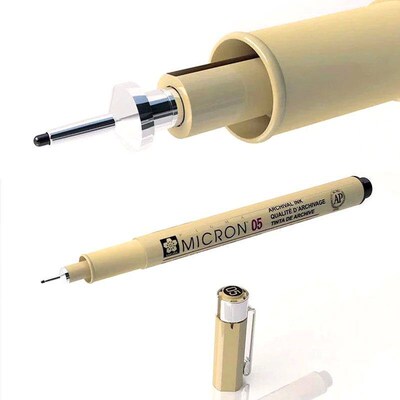 1 Piece Pigment Liner Pigma Pen Micron Marker Pen 0.05 0.1 0