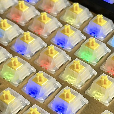 Gateron Cap Yellow Switch/Milky Yellow Factory Lubed Switche