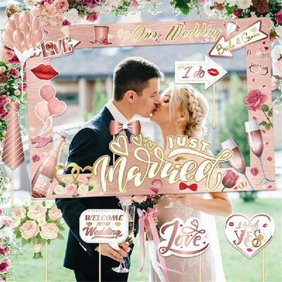 Wedding Photo Frame & Photo Props Set Wedding Picture Frame