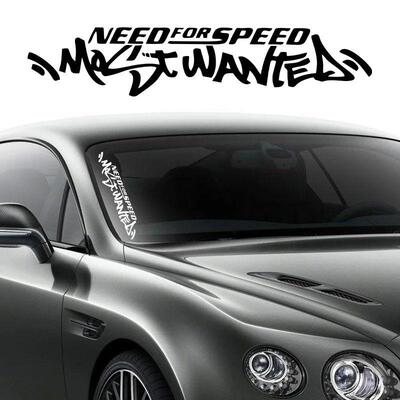 G011 30x6CM Fun White Need for Speed Scratch Car Auto Windsh