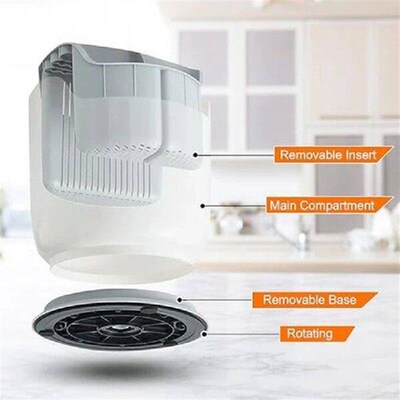 Utensil Holder For Kitchen Counter - Rotating Cooking