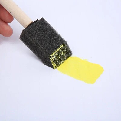 Wooden handle Foam Paint Brush Sponge Oil Stain Polyurethane