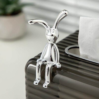 Nordic modern electroplated creative rabbit ornament, a luxu
