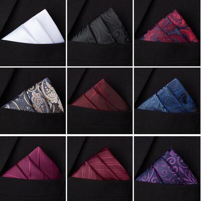 Hanky Men Square suit Pocket Handkerchief hankies 西装口袋巾