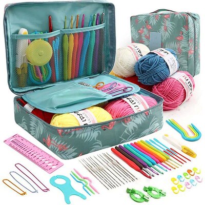 Novice Crochet Kits Portable Hand DIY Knitting Tools Crochet