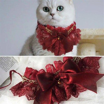 Dog Neckerchief Elegant Chain Decor Decorative Cat Dog