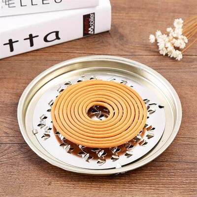 Mosquito coil holder with lid, ash tray, heat-resistant stai