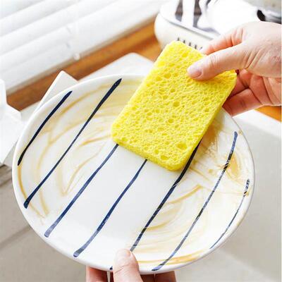 Cellulose dish sponge magic eraser kitchen cleaning stain re