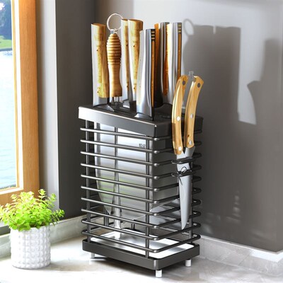 knife holder 304 stainless steel household kitchen multifunc