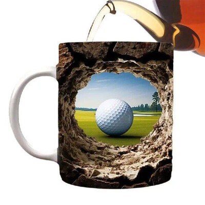 Ceramic Coffee Mug Creative Golf Ceramic Mug Porcelain