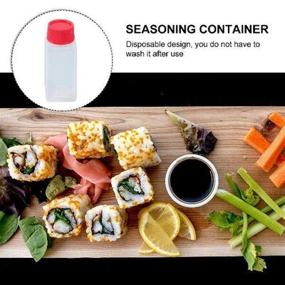 100 Pcs Honey Dispenser Empty Bottle of Takeaway Condiment