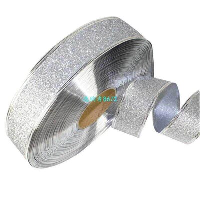2M Glitter Ribbon 5cm Width Metallic Luster Wedding Christma