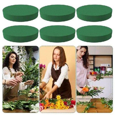 Flower Foam Bricks Green Foam Bricks Round For Artificial