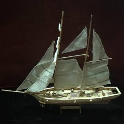 Handmade Wooden Sailboat Ship Kits 00 Scale DIY Model Toy Ho