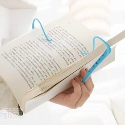 1 Pcs Book Reading Support Clip Pink Blue Bookends Office Sc