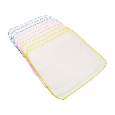 9 Pcs Infant Burp Cloths Baby Gauze Square Bibs Burping Kid