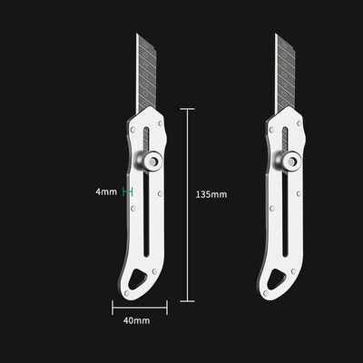 Metal Retractable Pocket Utility Knife Stainless Steel Art跨