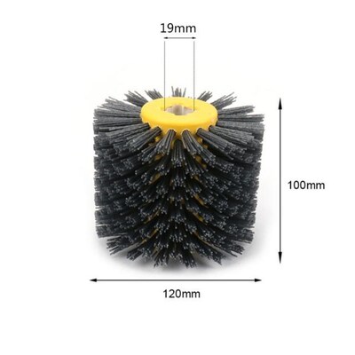 120*100*19mm Nylon Abrasive Wire Drum Polishing Wheel Electr