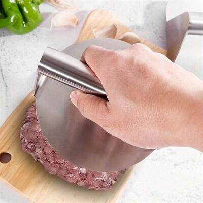 Hamburger Meat Press 430 Stainless Steel Non-Stick WMeat Bur