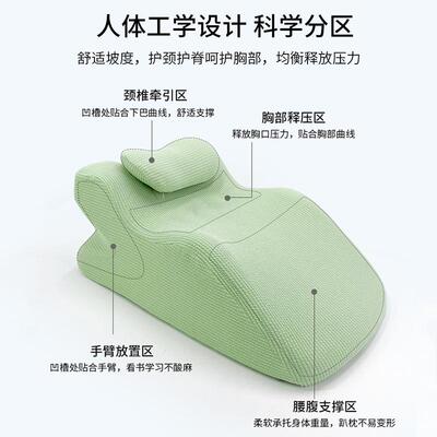 趴睡枕床头颈椎枕慢回忆弹记棉枕CKP03护颈枕趴睡神器趴趴枕上头