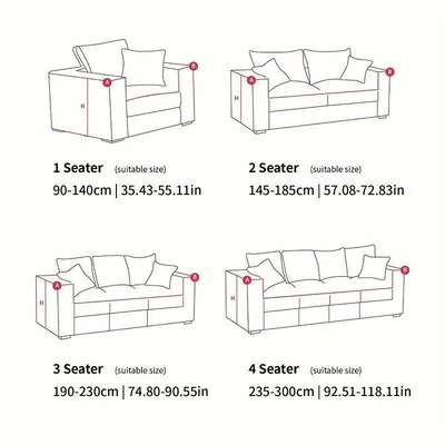 1pc Elastic Printed Sofa Slipver With Skirt Sofa ver Couch v
