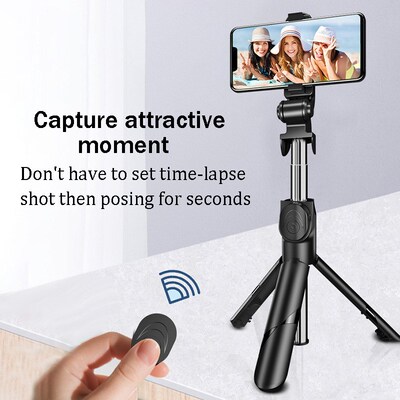 Bluetooth Selfie Stick Mobile Phone Holder Tripod adjustable