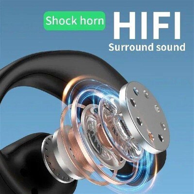 Wireless Earbuds With Earhooks F60 Noise Cancelling Gym