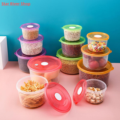 1 Set Food Storage Box Convenient Mini Plastic Bowl Storage