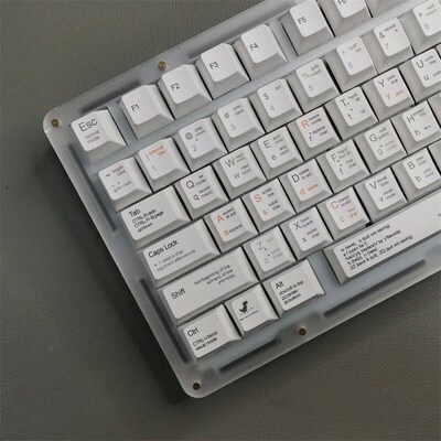 131 Keys Cherry Profile Programmer Style Keycaps Minimalist
