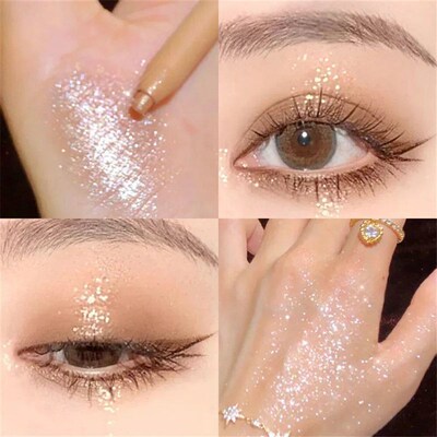 Sweet Mint Lying Silkworm Pencil Galaxy Glitter Eyeshadow Pe