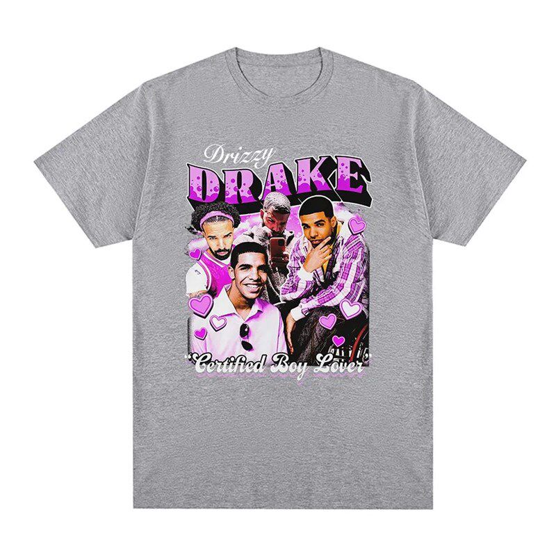 Rapper Drake Drizzy T-shirt Certified Lover Boy Graphic T-s