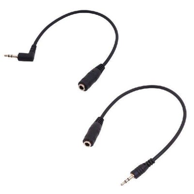 2.5mm Male to 3.5mm Female Aux Stereo Cable Connector