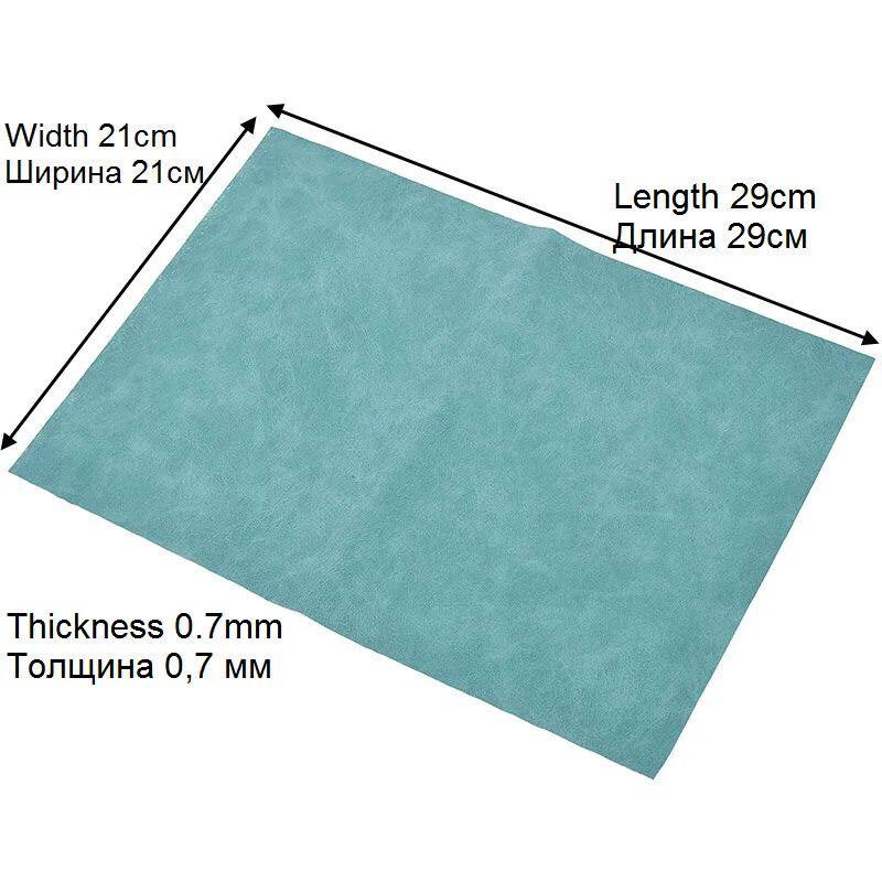 Lychee Life 21x29cm A4 Faux Suede PU Leather Fabric For Garm