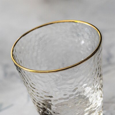 Glass transparent family living room water cup set 玻璃水杯