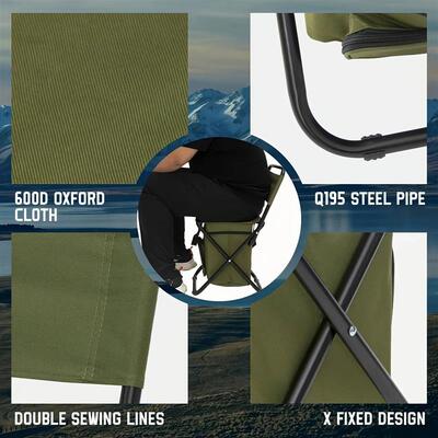 FUNDANGO Small Fishing Chair, Camping RV Trekking Hunting, w