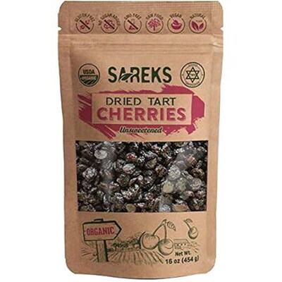 Organic Dried Tart Cherries Unsweetened - No Sugar - No O