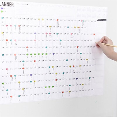 2020 Block School Office Year Planner Mark Stickers Study Ha
