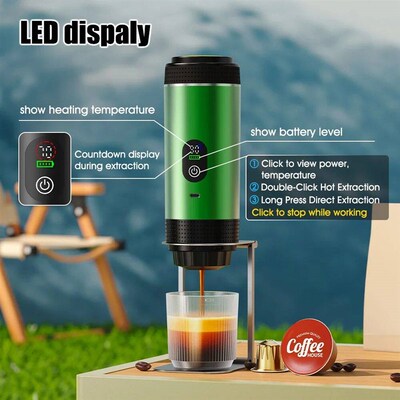 Foombthe 3-in-1 Capsule Coffee Maker With Digital Display Po