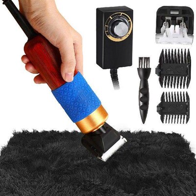 Cut Pile Rug Cutting Machine Electric Carpet Weaving