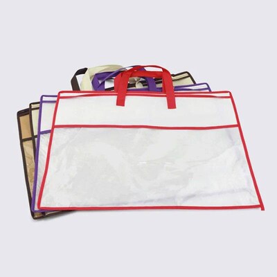 Moving bag Tranparent Non-woven Pillow Packed Quilt Blanket