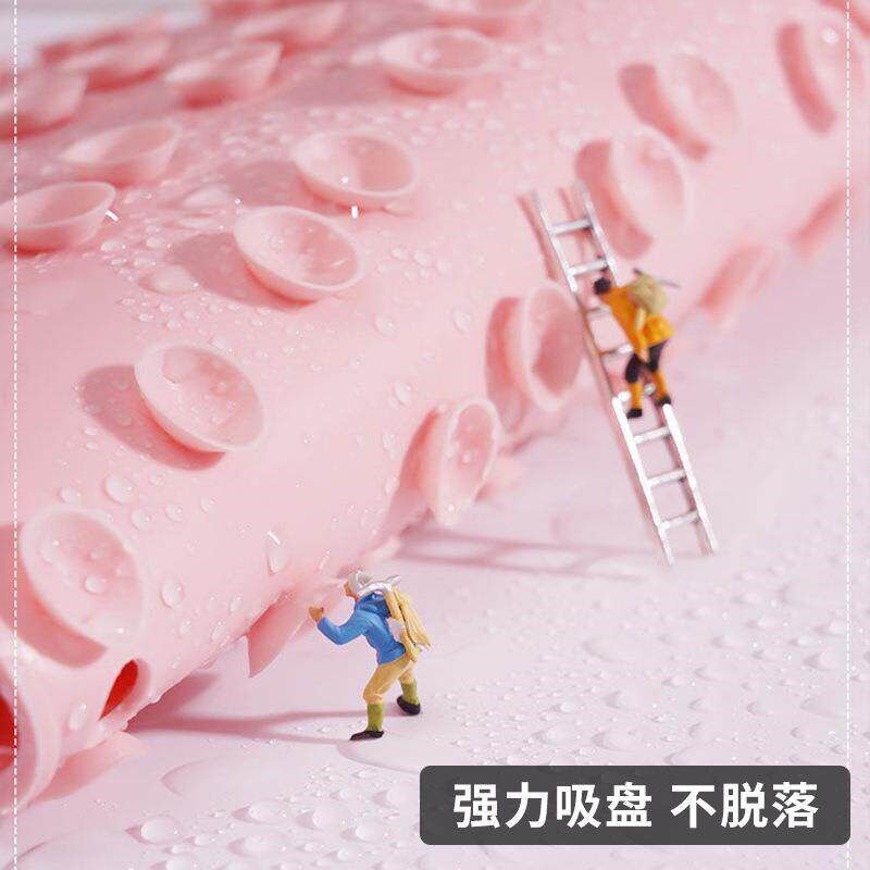 Silicone Foot Scrubber and Massage Mat for Bathrooms, Lazy P