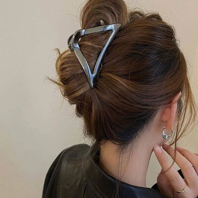 New Fashion Metal Hollow Out Hair Claws Vintage Geometric Ha
