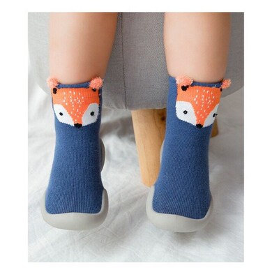 2023 Spring Baby Toddler Shoes Baby  Shoes Non-slip Fox Tige